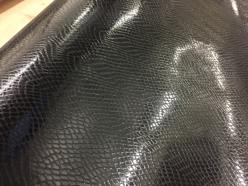 Faux Snake Skin Black Vinyl Car Wrap Self Adhesive Backed Sticker Air ...