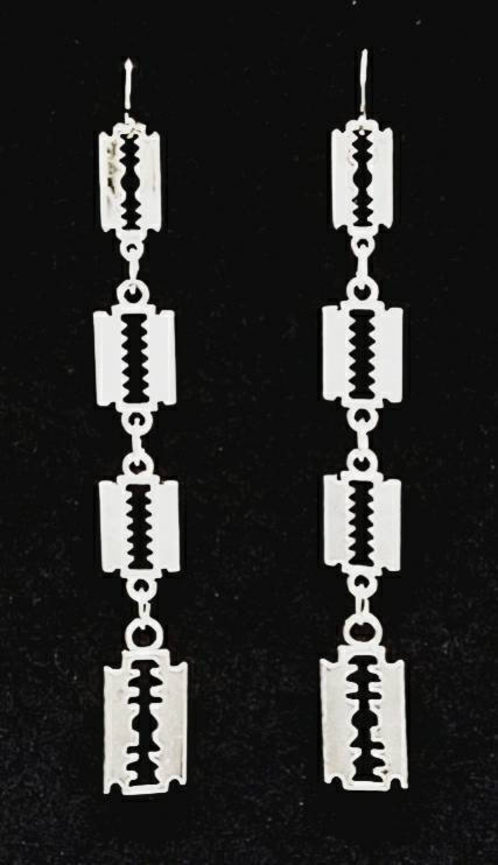 DEADLY GLAMOUR, Razor Blade Earrings, Punk Earrings, Goth, Gothic, Punk ...
