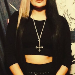 INVERTED CROSS Necklace, Upside Down Cross, Satanic Jewelry, Occult ...