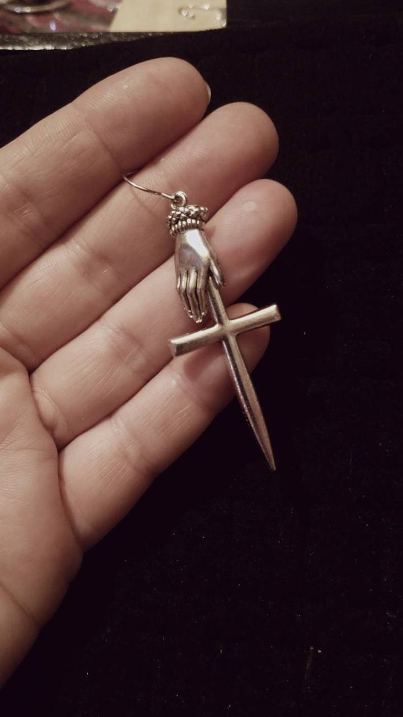 VAMPIRE HUNTER, Gothic Earrings, Sword Earrings, Victorian Jewelry ...