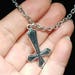 GOTHIC CROSS Necklace, Inverted Cross Necklace, Upside Down Cross ...