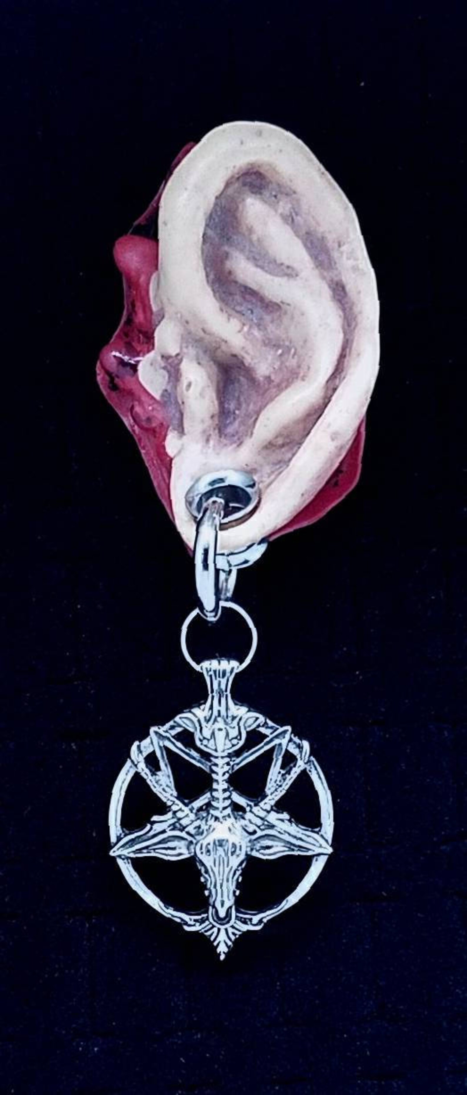 BAPHOMET Earrings Satanic Jewelry Occult Jewelry Ear - Etsy