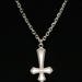 GOTHIC CROSS Necklace, Inverted Cross Necklace, Upside Down Cross ...