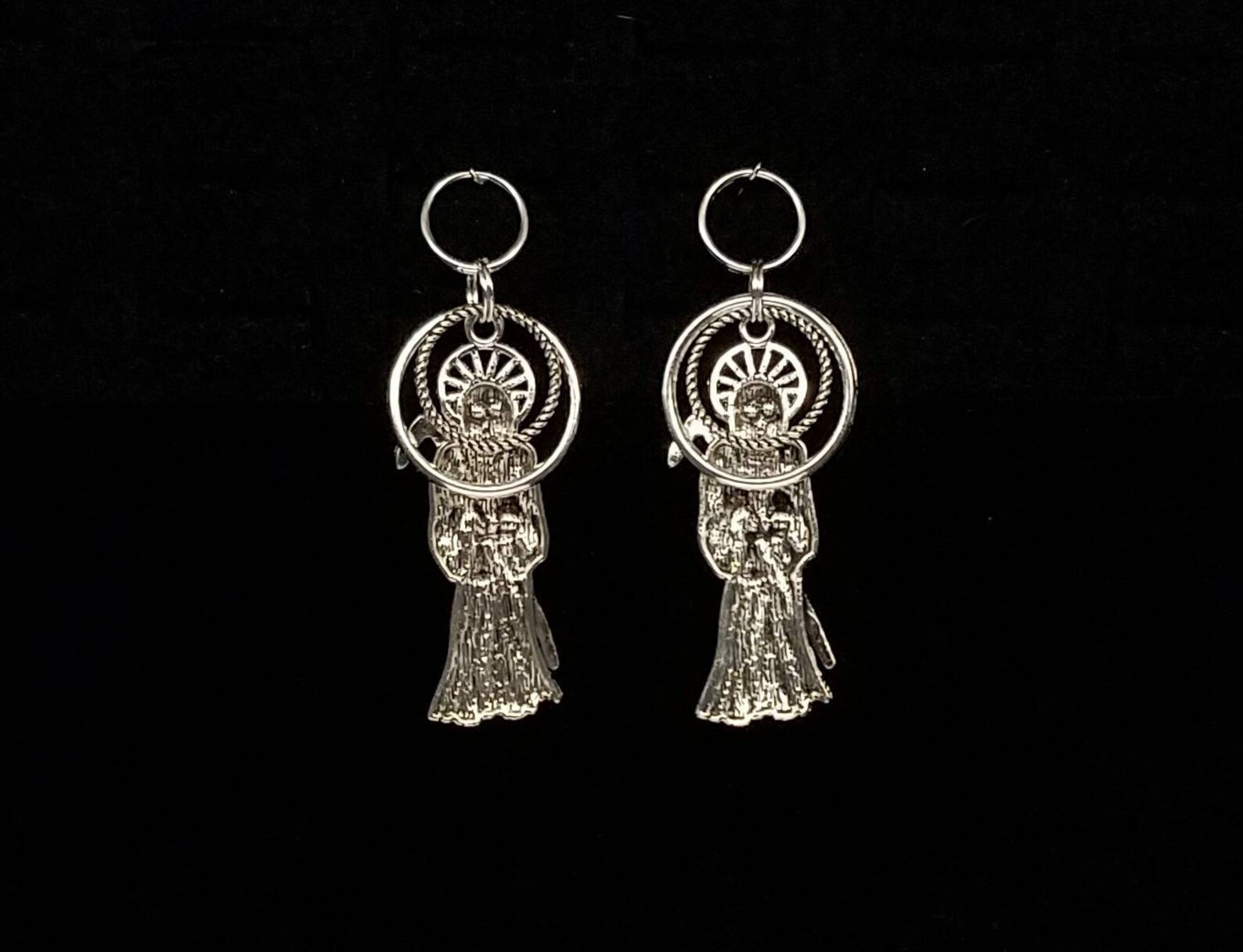SAINT DEATH, Grim Reaper Earrings, Tarot Earrings, Occult Jewelry ...