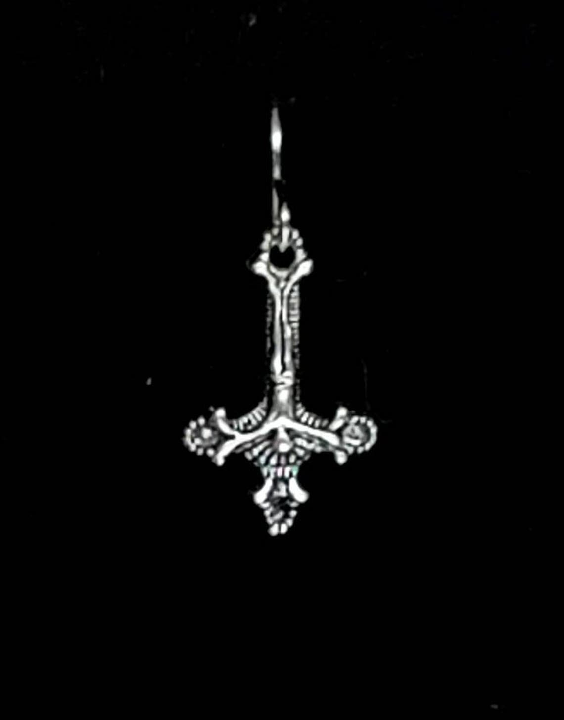 INVERTED CRUCIFIX inverted cross earring single earring the | Etsy