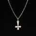 GOTHIC CROSS Necklace, Inverted Cross Necklace, Upside Down Cross ...