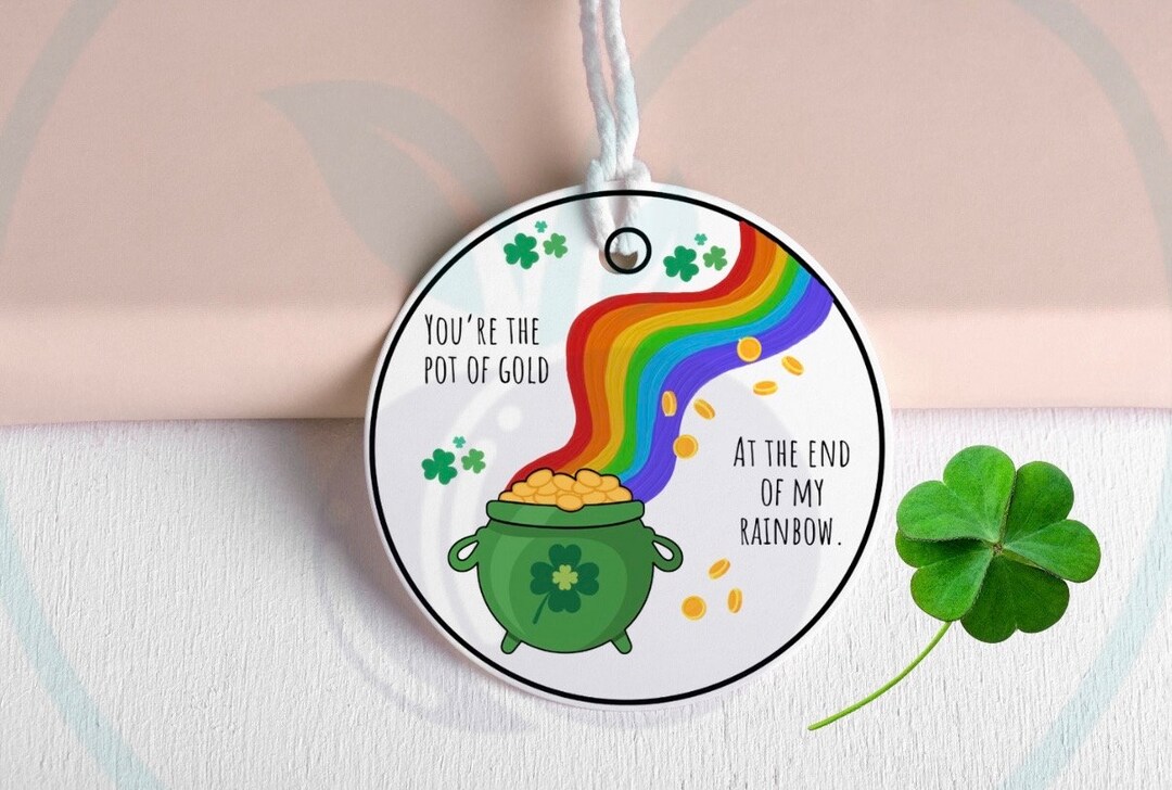 You’re the Pot of Gold, End of Rainbow, Sticker, Tag, Teacher Gift ...