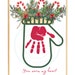 Handprint Mitten Digital Template - Etsy