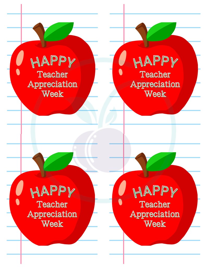 Happy Teacher Appreciation Gift Tag - Etsy