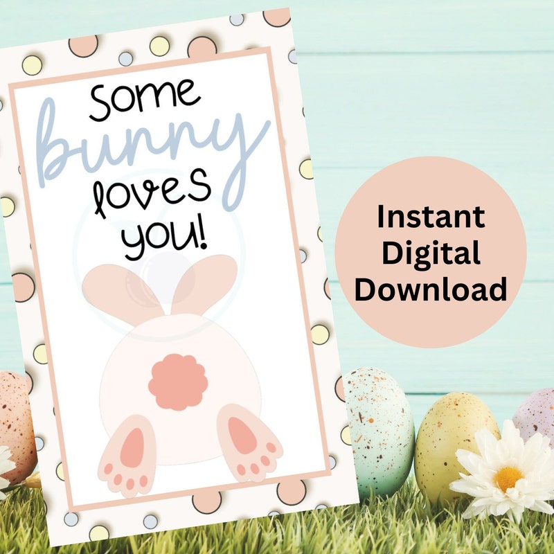 Bunny Card - Etsy