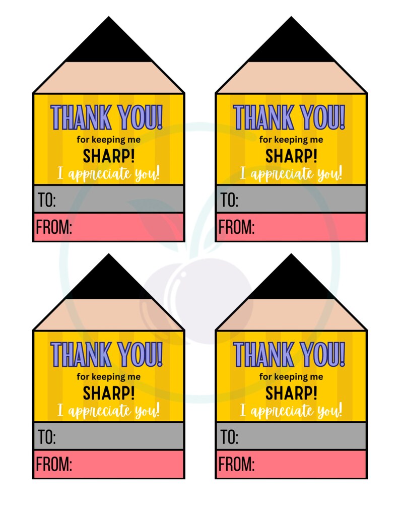 Teacher Appreciation Week, Teacher Appreciation Gift Tag, Printable ...