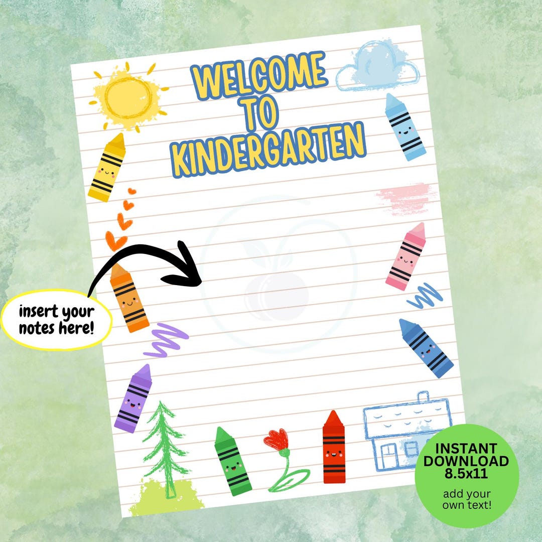 Welcome to Kindergarten Sheet, Welcome Back to School, Welcome Back ...