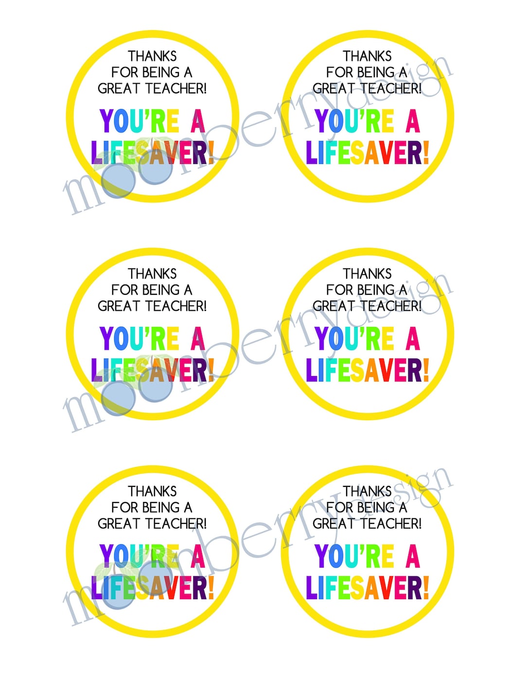Lifesavers Tags - Etsy