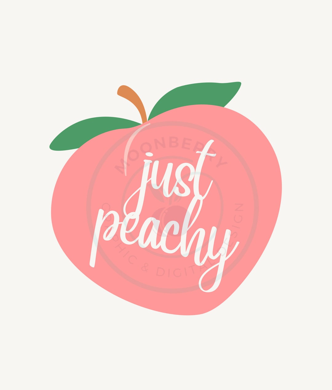 Just Peachy Digital Print - Etsy