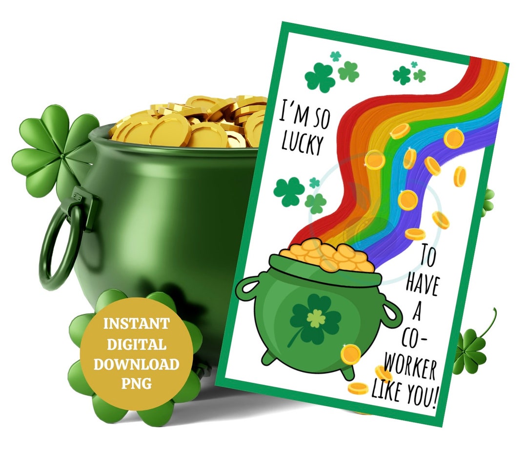 So Lucky to Have a Co-worker Like You Tag, Printable Tag, Gift Tag ...