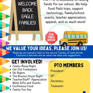Back to School Template, Printable Back to School Flyer, Back to School ...
