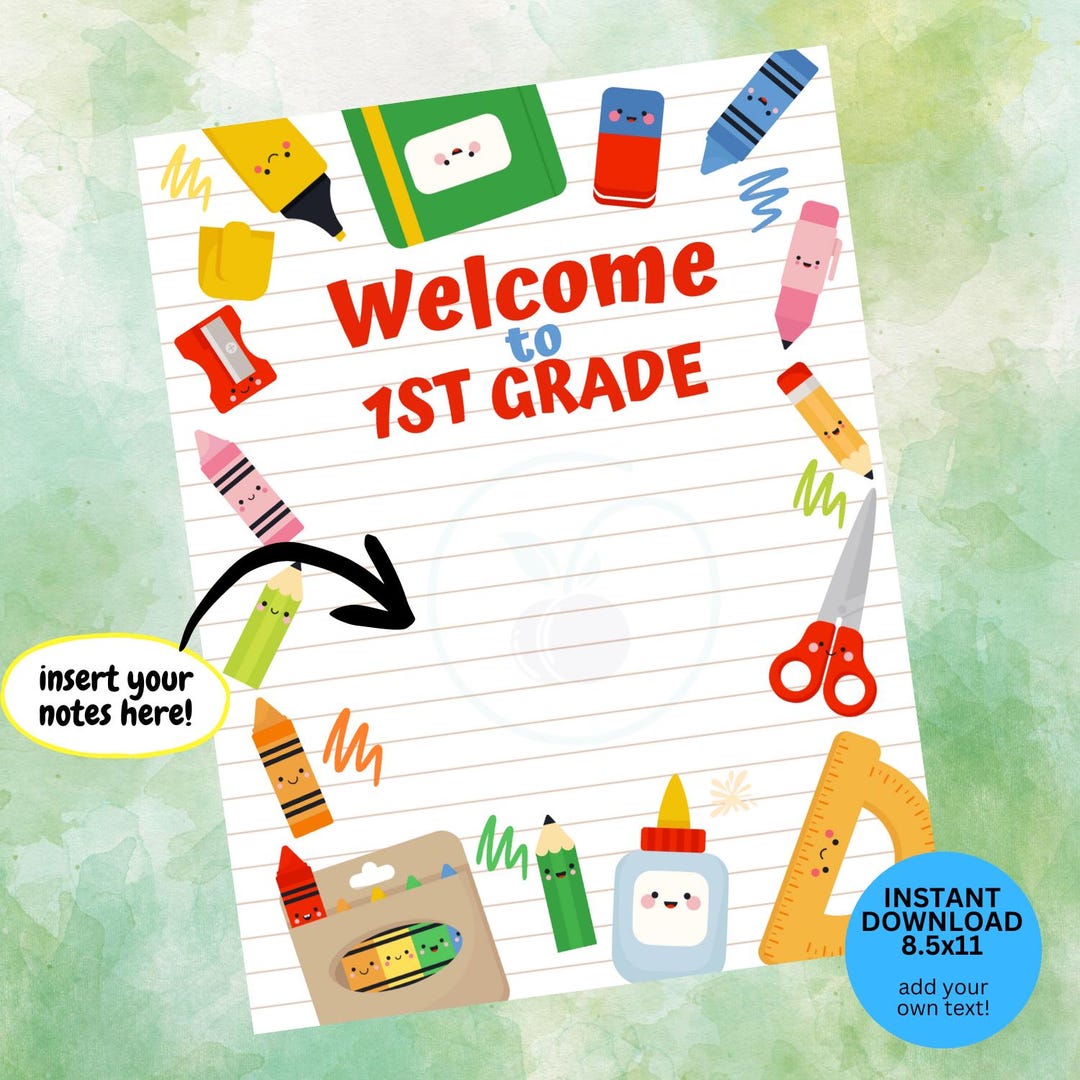 Welcome to 1st Grade Flyer, Welcome Back, 1st Grade Flyer, 1st Grade ...