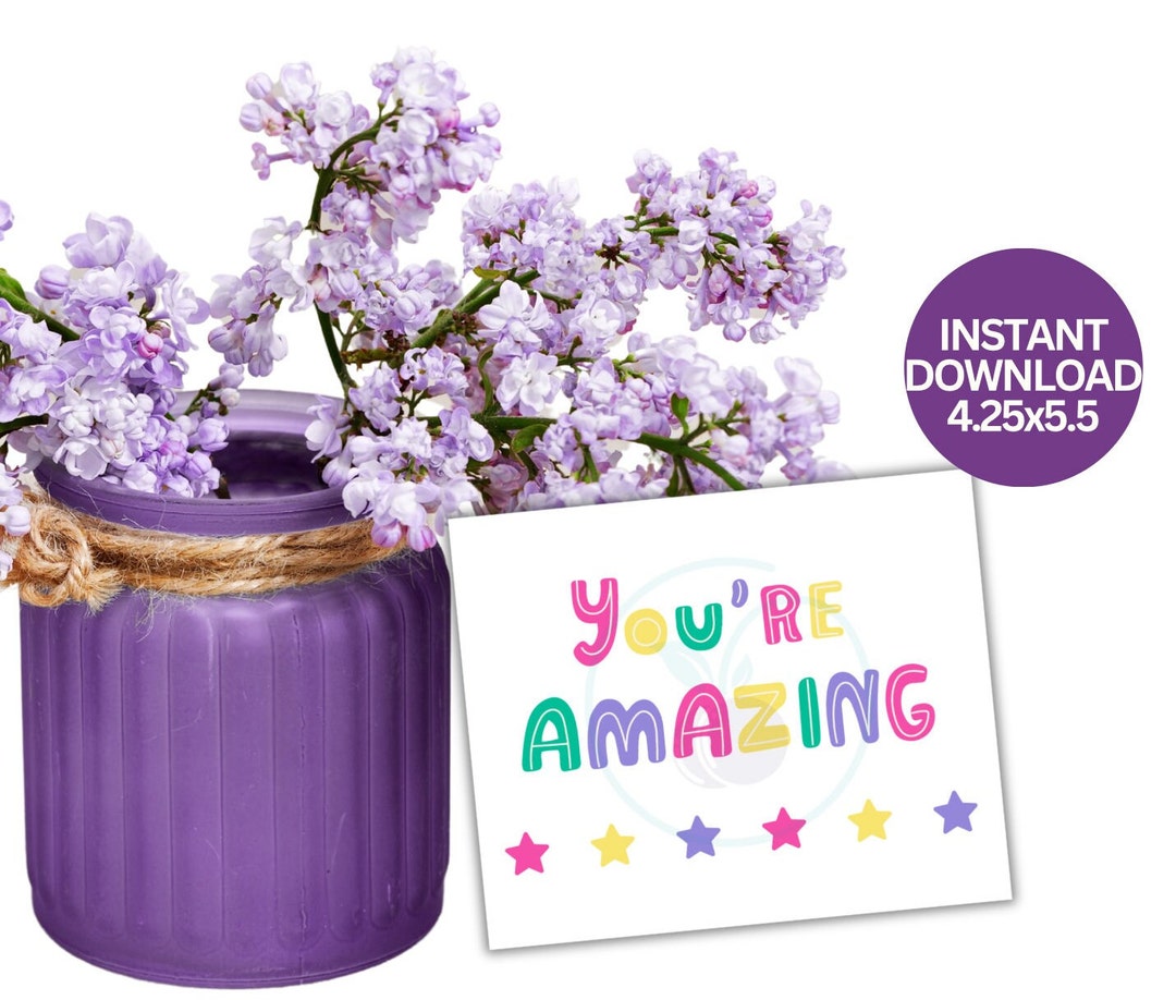 You’re Amazing Tag, You Are Amazing, Digital, Printable Tag, Teacher ...