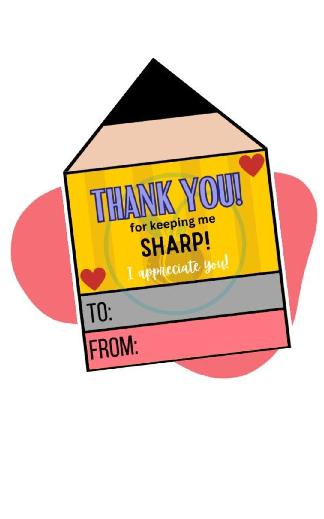 Thank You for Keeping Me Sharp, Thank You Teacher, Teacher Valentine ...