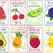 Valentines Kids Cards, Fruit Valentine Cards Kids, Fruit Valentine's ...