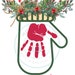 Handprint Mitten Digital Template - Etsy
