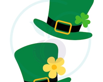 Printable St Patrick's Day Leprechaun Hat Template, Big and Small Size ...