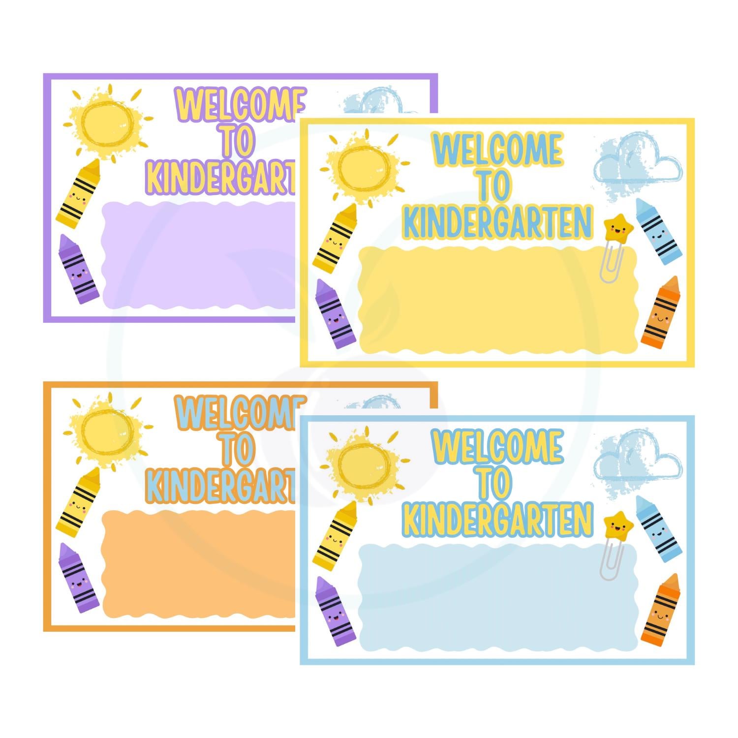 Kindergarten Crayon Back to School Flyer, Welcome to Kindergarten ...
