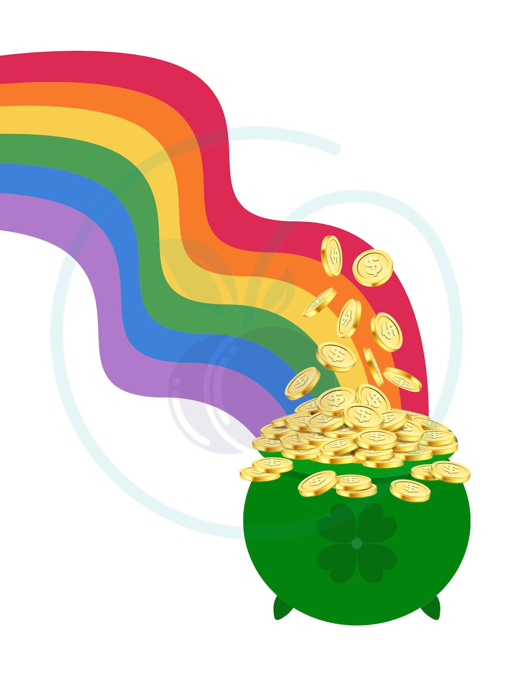 Pot of Gold Rainbow, Pot of Gold, Rainbow, St Patrick’s Day, Lucky, End ...