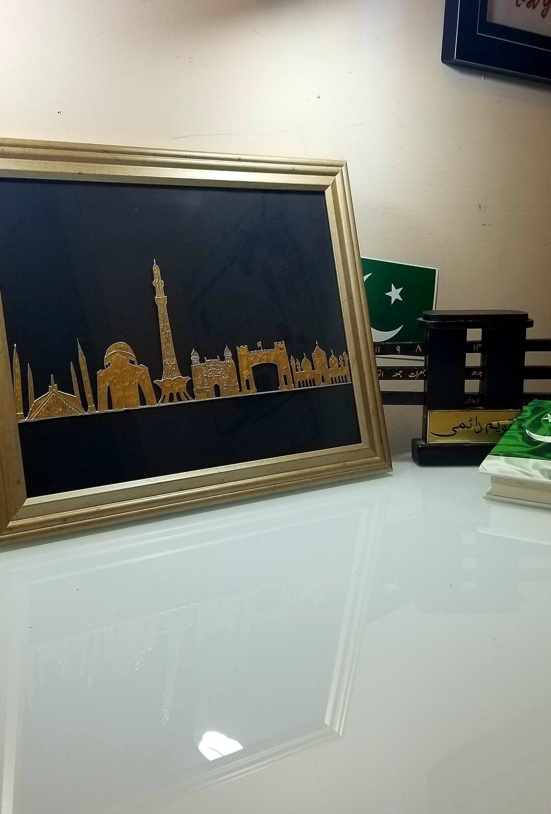 Pakistan Skyline Art, Travel Décor, Silhouette Art, Pakistan Art ...