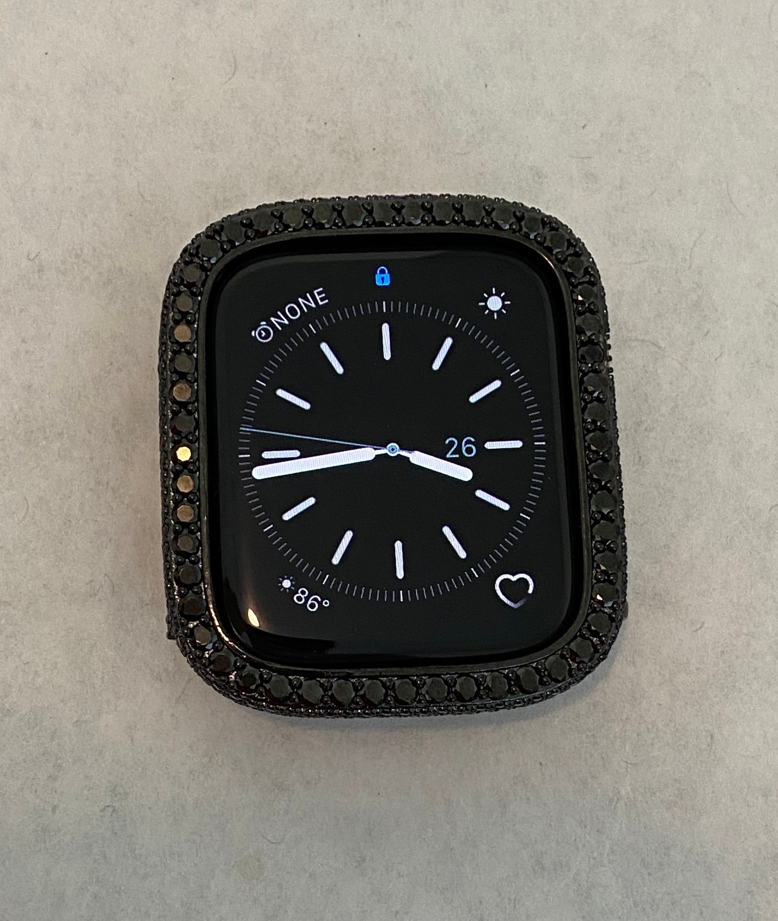 Apple Watch Band Black Rolex Style & or Lab Diamond Bezel Case | Etsy