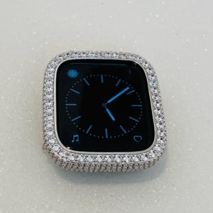 Ultra 49mm Apple Watch Cover Silver Lab Diamond Bezel, Metal Iwatch ...