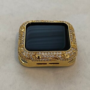 Apple Watch Case Yellow Gold Womens Swarovski Crystals Iwatch Cover ...