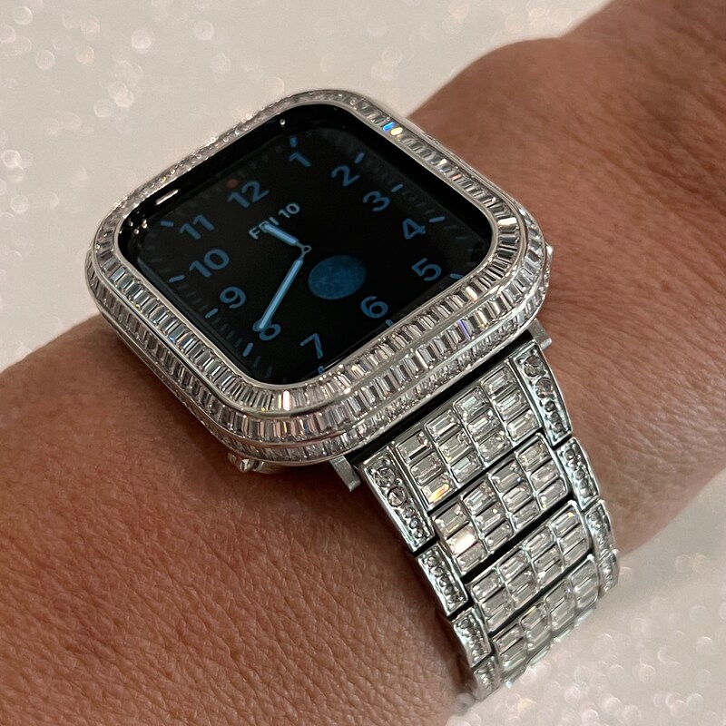 Iced Out Apple Watch Band - Etsy