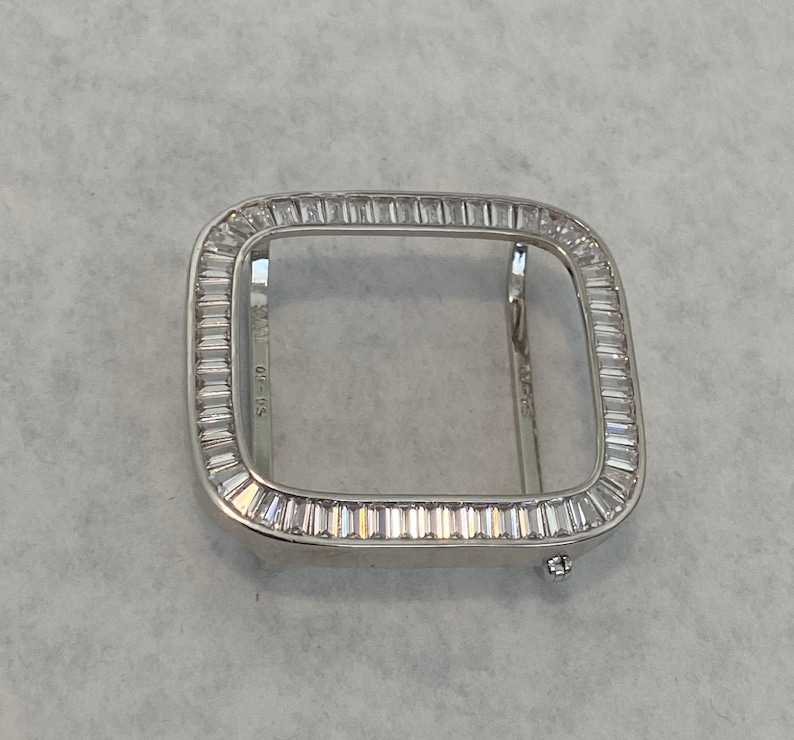 Bling Apple Watch Bezel Cover, Silver Iwatch Case Bling 38mm 40mm 42mm ...