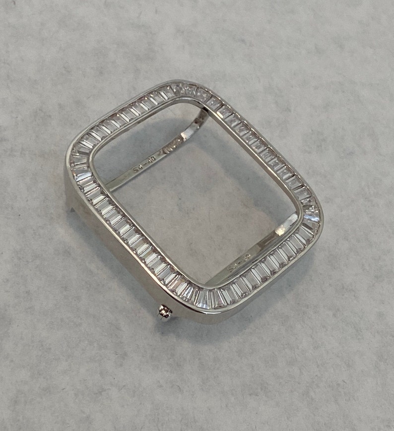 Bling Apple Watch Bezel Cover, Silver Iwatch Case Bling 38mm 40mm 42mm ...