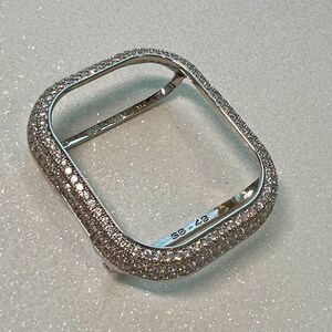 Apple Watch ULTRA Watch Case White Gold Pave Lab Diamond Watch Cover ...