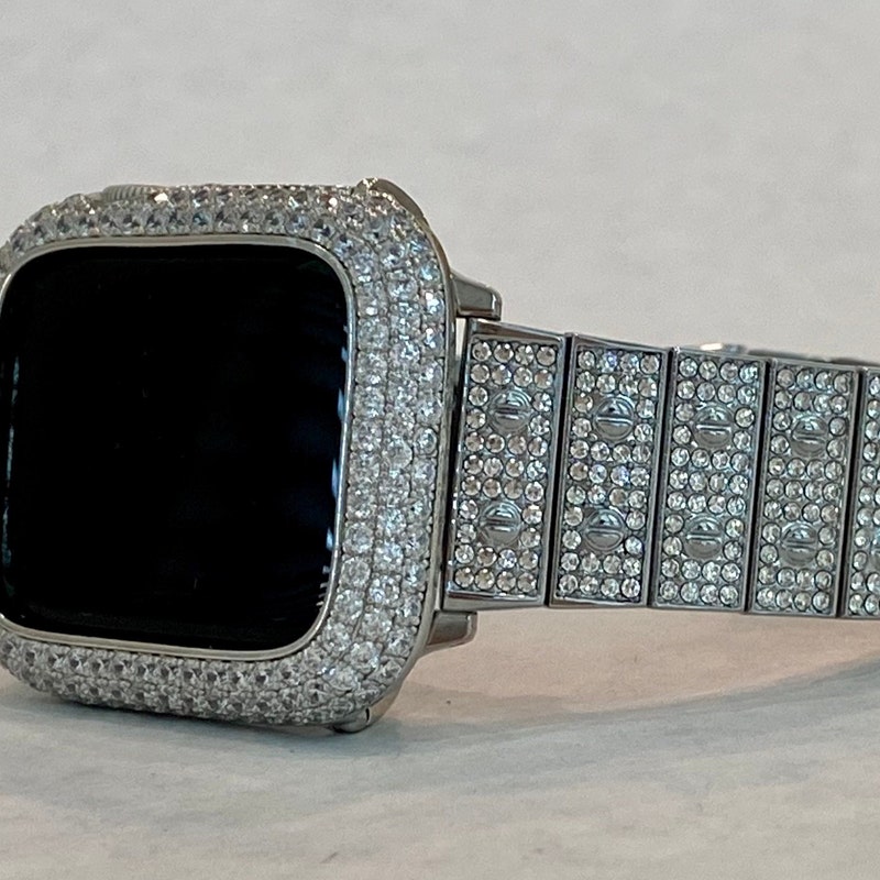 Iced Out Apple Watch Band - Etsy