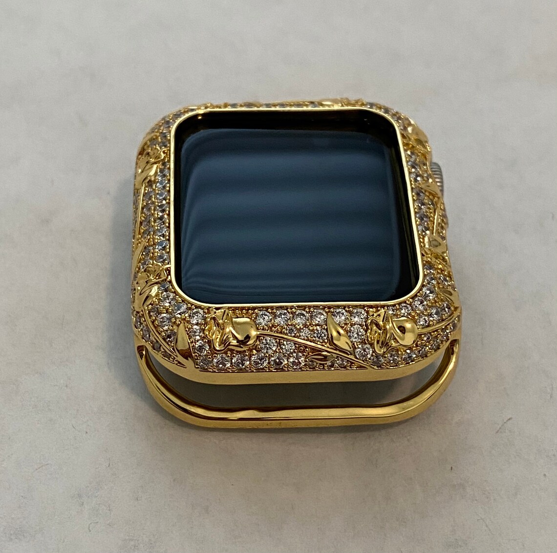 Apple Watch Case Yellow Gold Womens Swarovski Crystals Iwatch Cover ...