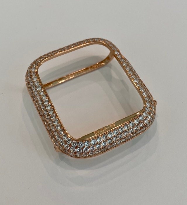 Apple Watch Band Rose Gold Pave Swarovski Crystals & or Lab - Etsy