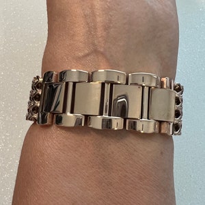 Rose Gold Apple Watch Band Stainless Steel Womens iPhone Watch Bracelet ...