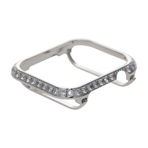 Custom Silver Apple Watch Case Swarovski Crystals for iPhone Watch ...