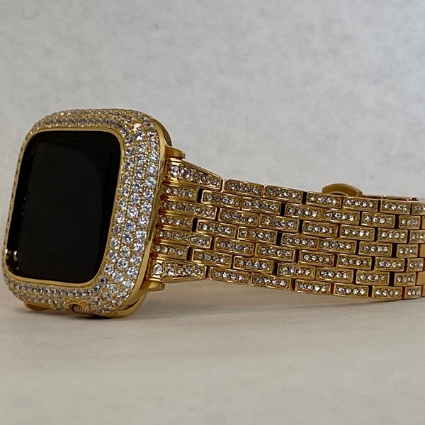 Iced Out Apple Watch Band - Etsy