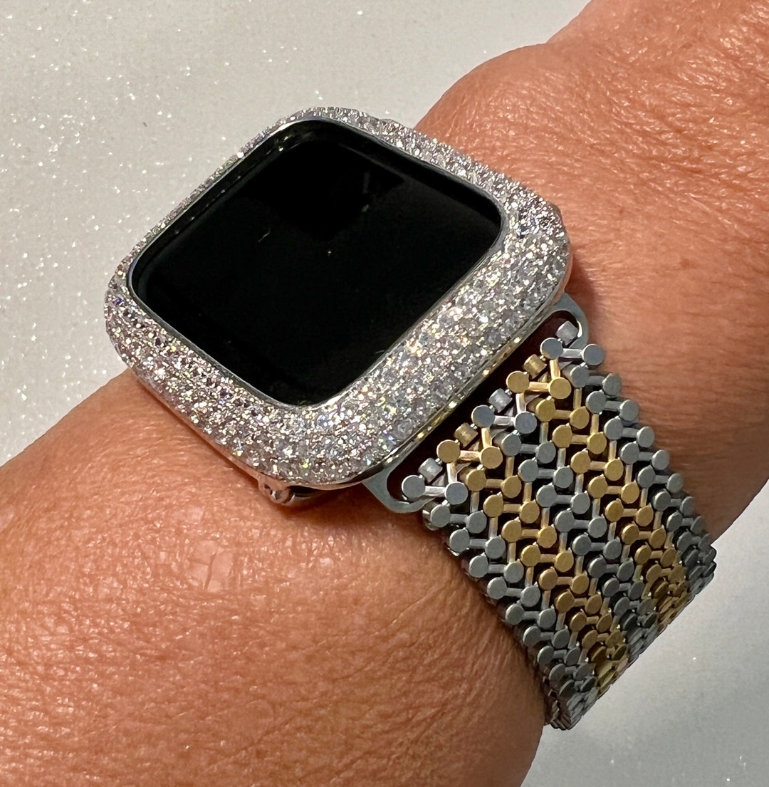 Stainless Steel Milanese Apple Watch Band, Yellow Gold silver iPhone ...