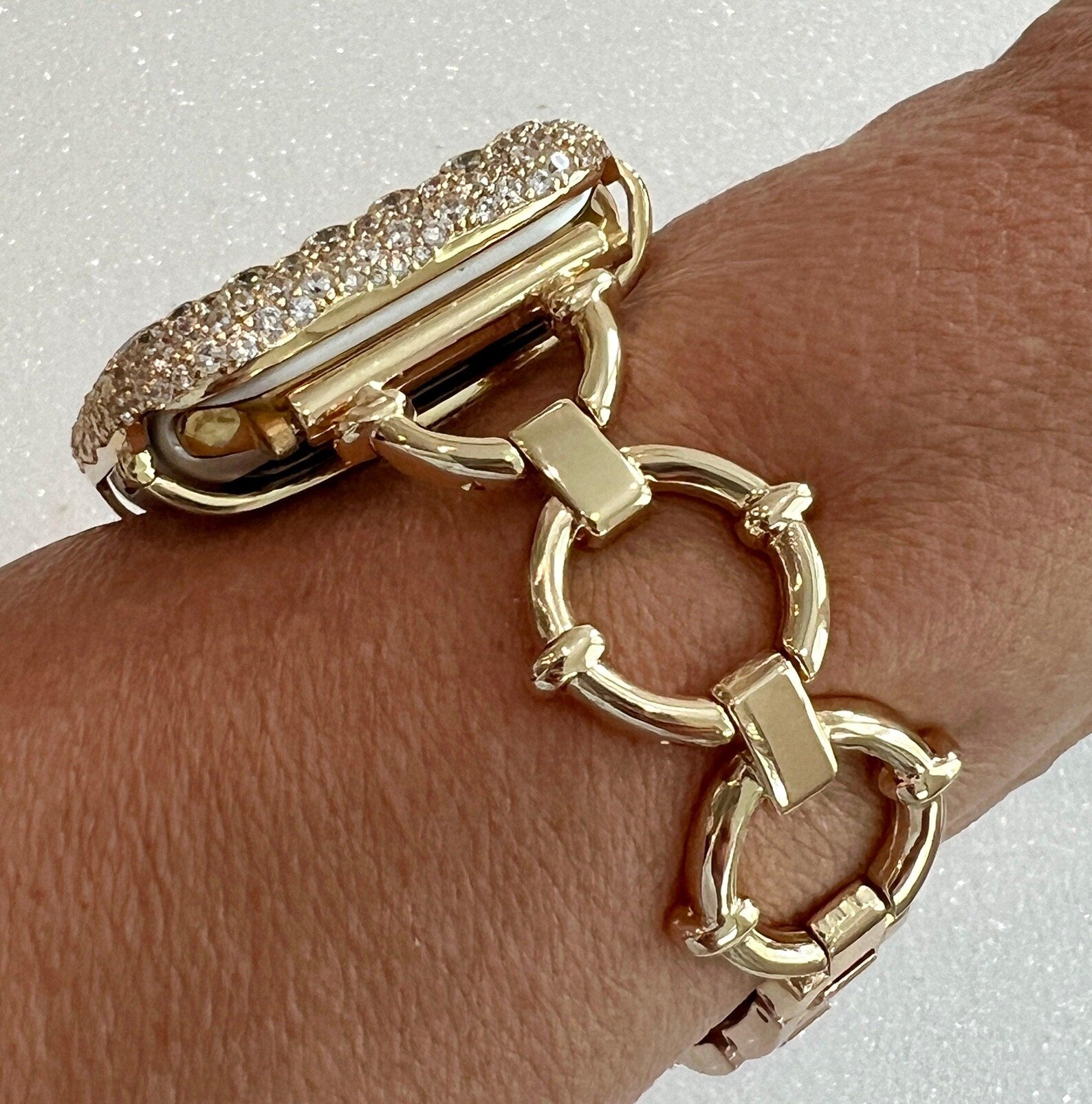 Minimalist Gold Apple Watch Band Womens Bracelet 38mm-49mm Ultra ...