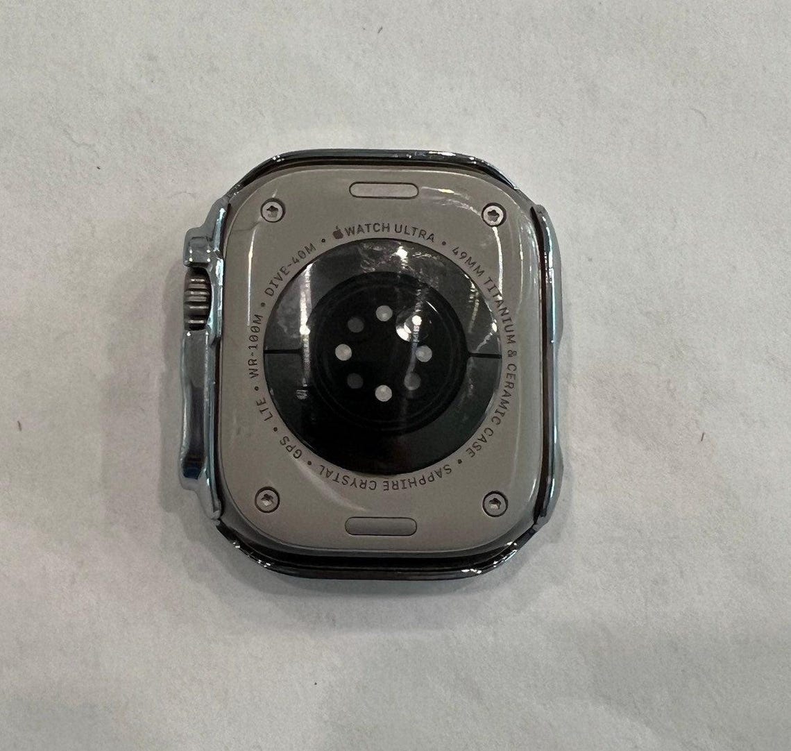 Apple Watch Cover 49mm Ultra Silver Swarovski Crystals Apple Watch Case ...
