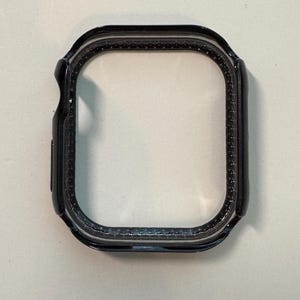 Black Apple Watch Case 42mm 46mm Series 10 Swarovski Crystals Apple ...