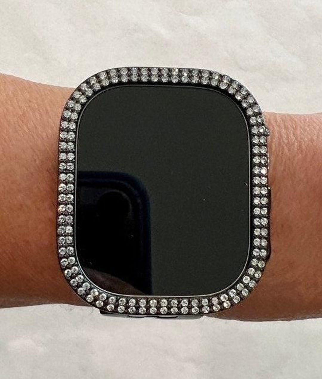 49mm Ultra 1-2 Apple Watch Case Black Made With CRYSTALLIZED ...