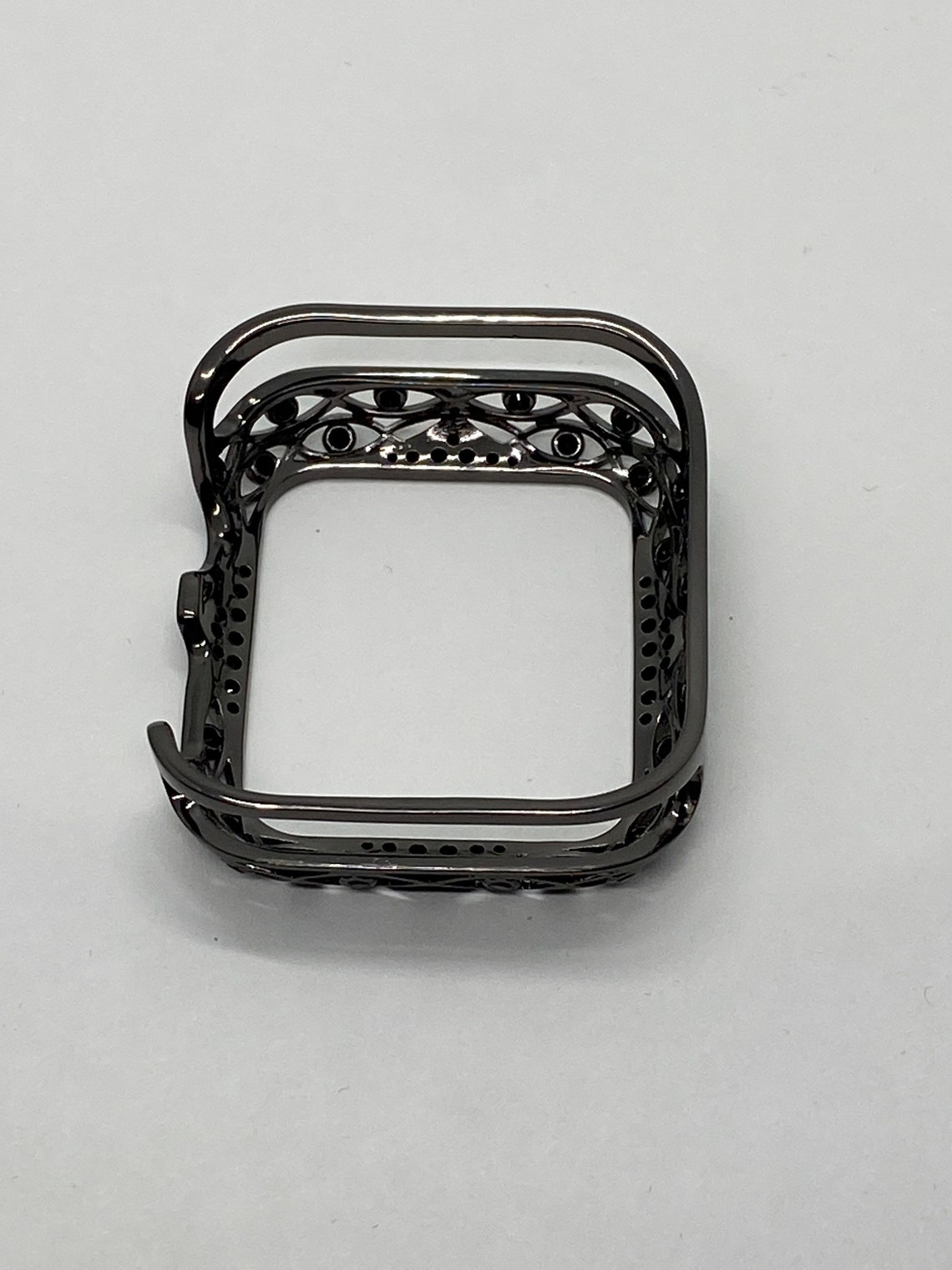 Apple Watch Bezel Cover Black on Black Smartwatch Bumper - Etsy