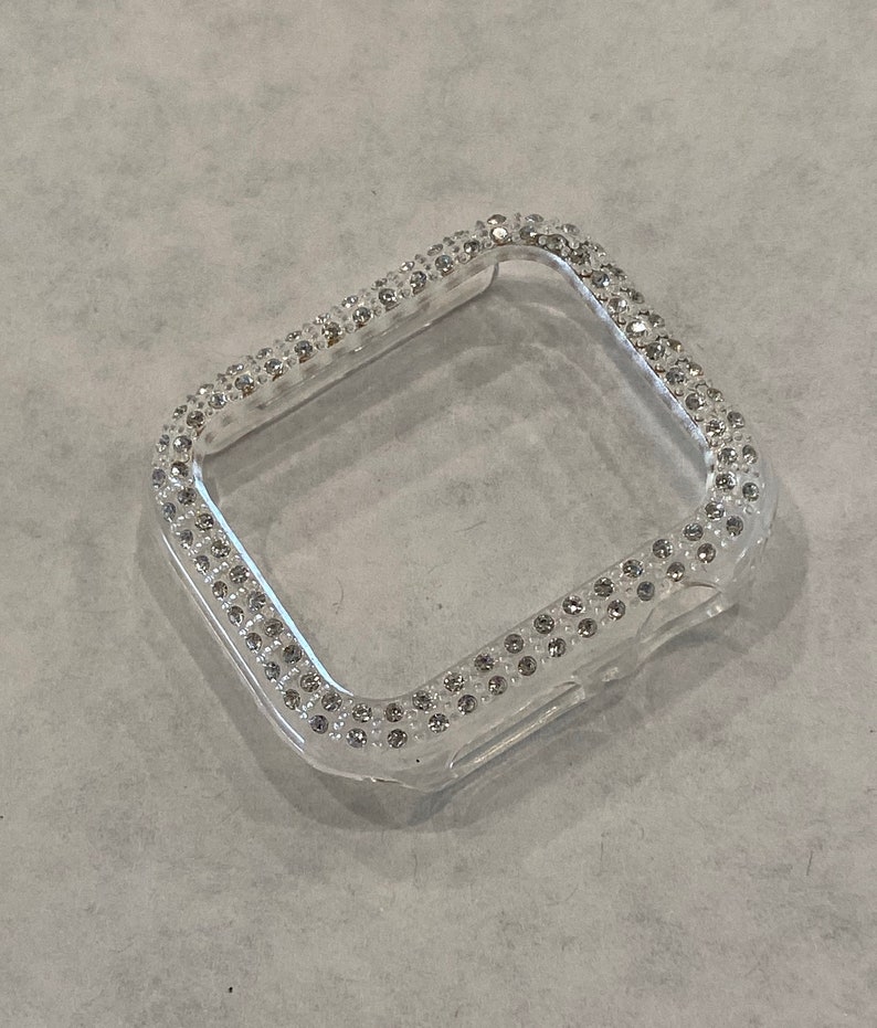 Apple Watch Cover Bezel Clear Case Rhinestone Crystal Series 6 | Etsy