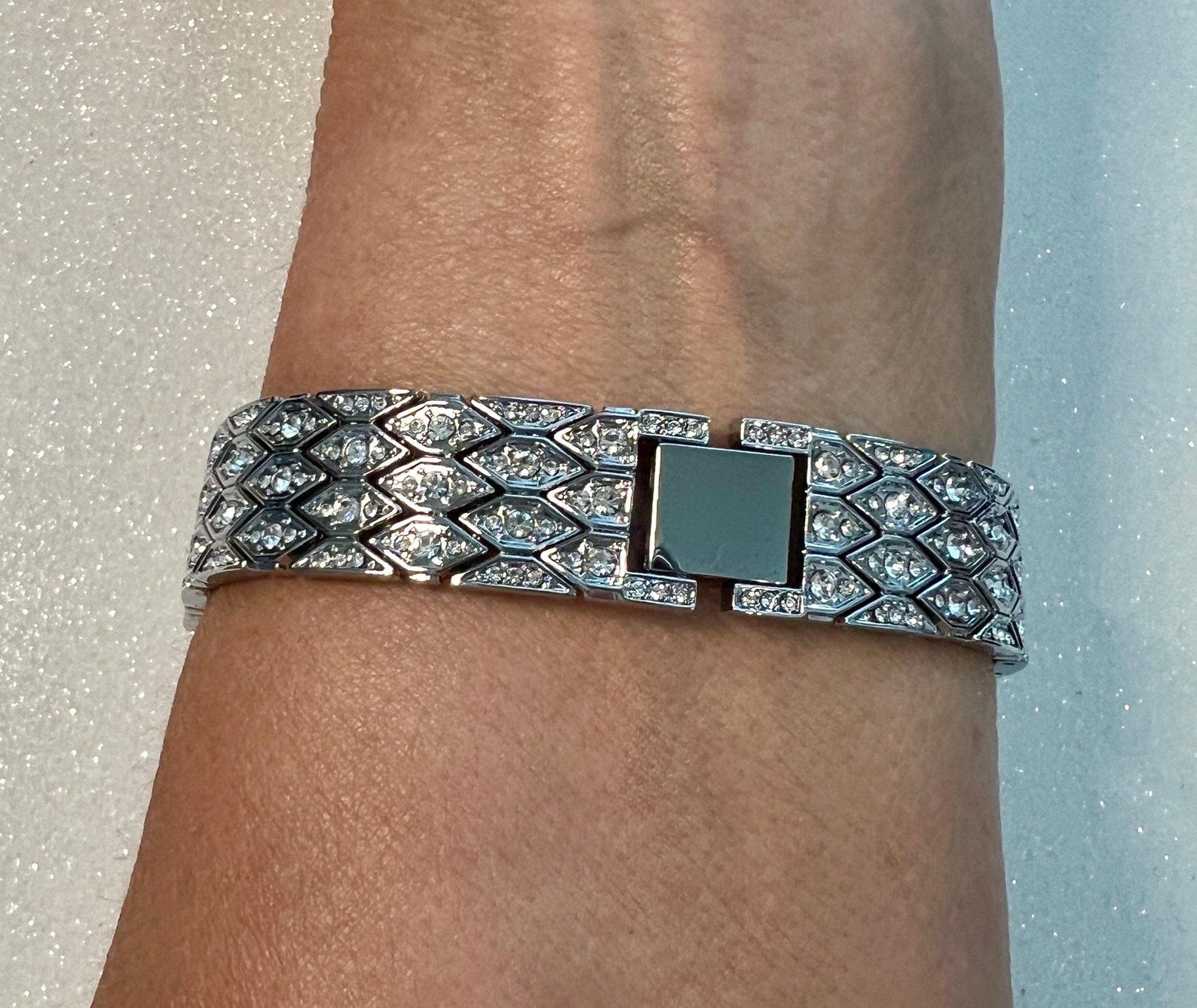 Silver Apple Watch Band Bracelet Womens iPhone Watch Band & or Apple ...
